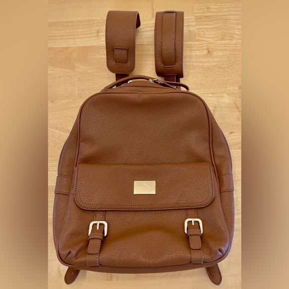 Renwick | Bags | Renwick Leather Backpackpurse Chestnut | Poshmark